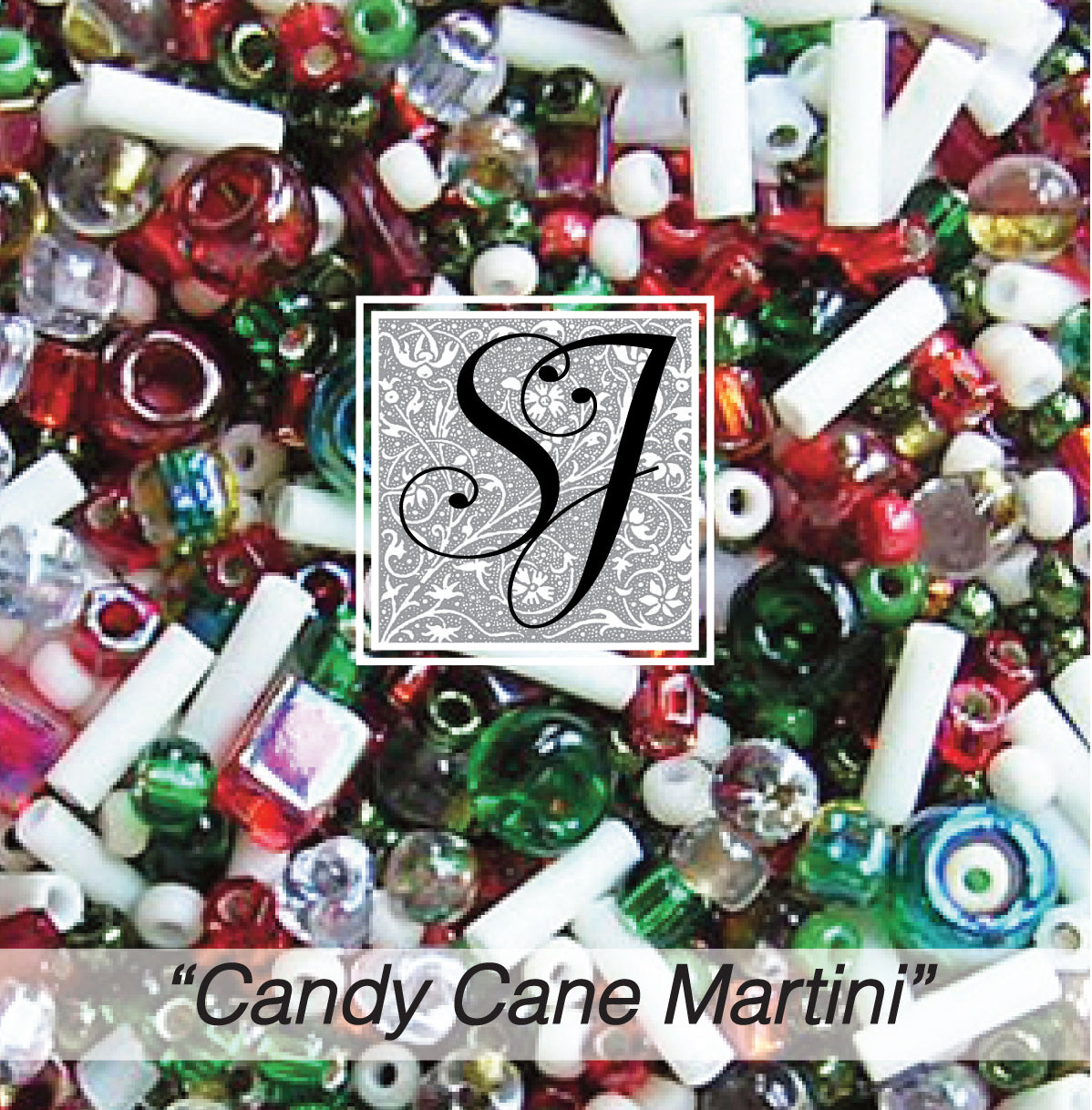 Cocktail Bead Mix – Candy Cane Martini – The Stitcher's Muse Needleart