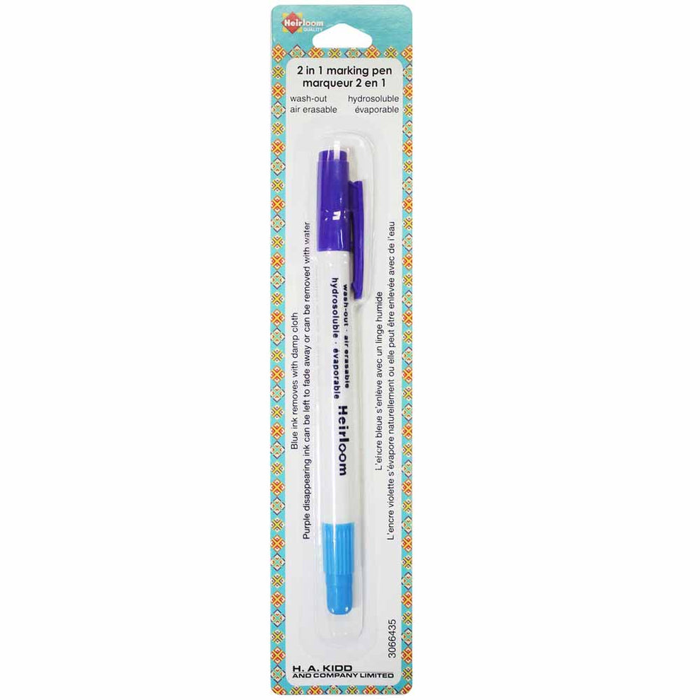 Heirloom 2 in 1 Wash-Out and Air-Erasable Marking Pen – The Stitcher's ...