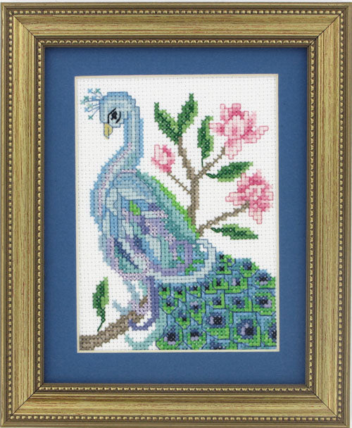 Bright Spots - Proud Peacock counted cross stitch kit – The Stitcher's ...